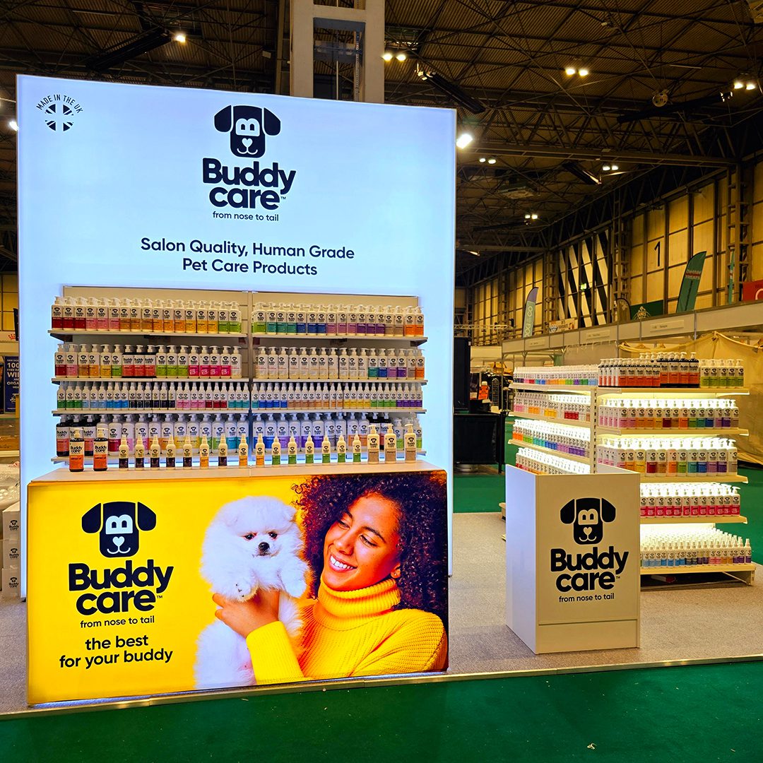 Bespoke Exhibition Stands I Buddycare I Crufts 2024